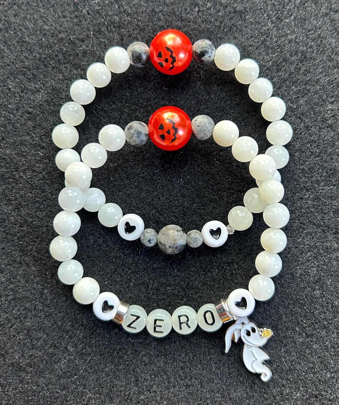 Zero From Nightmare Before Christmas Bracelets (set of 2) - Etsy