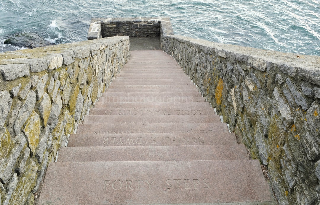 Newport Rhode Island Photography: Cliff Walk 40 Steps, Coastal ...