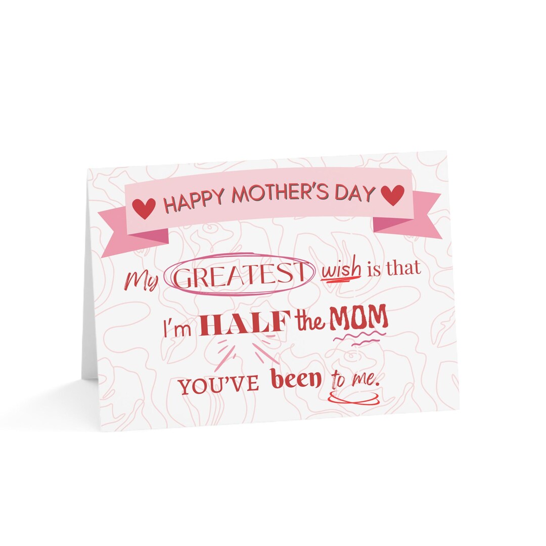 Mother's Day Card, Sentimental Mom Card, Heartfelt Mother Card, Unique ...