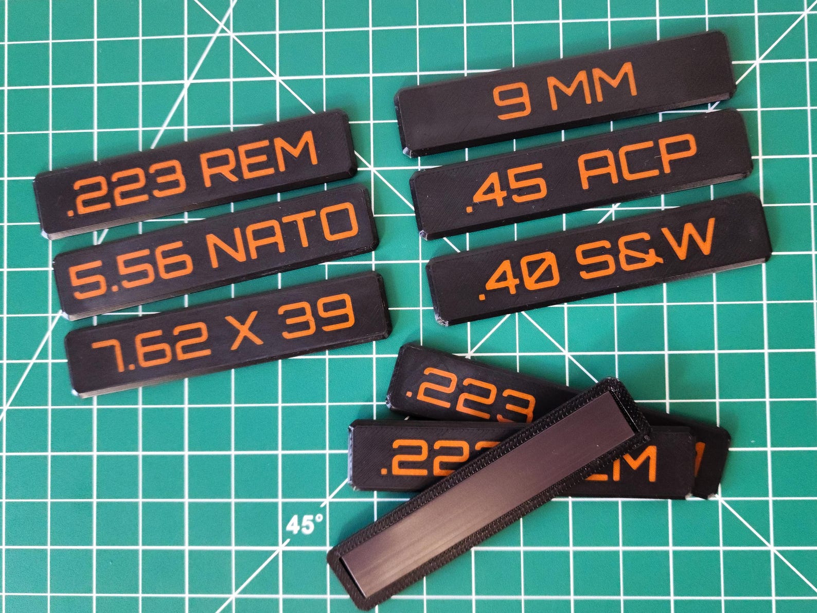 Magnetic Ammo Can Labels - 5 Pack | Ammo Organization| Color: Black ...