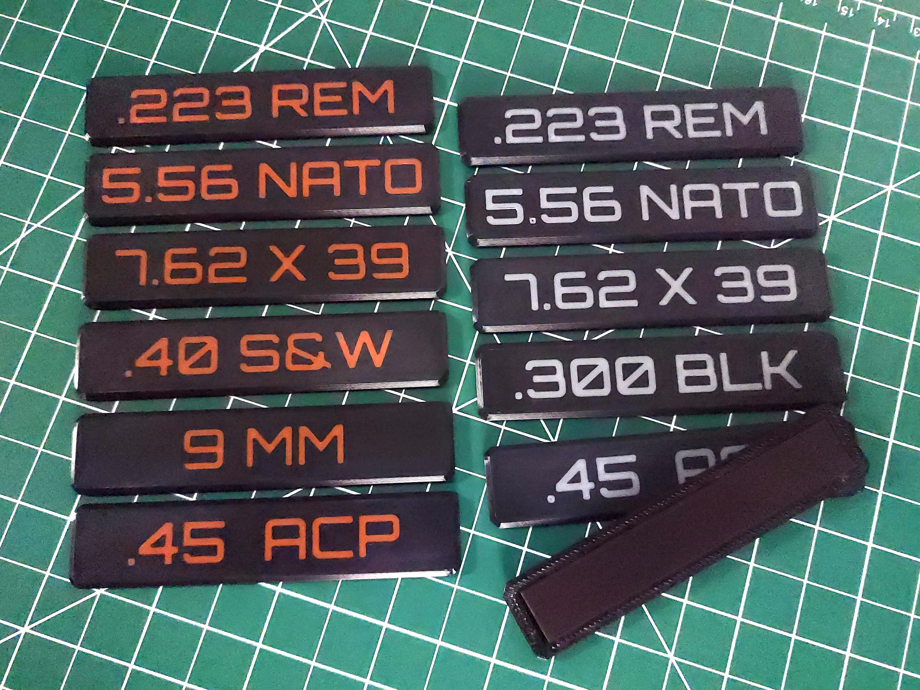 Magnetic Ammo Can Labels - 5 Pack | Ammo Organization| Color: Black ...