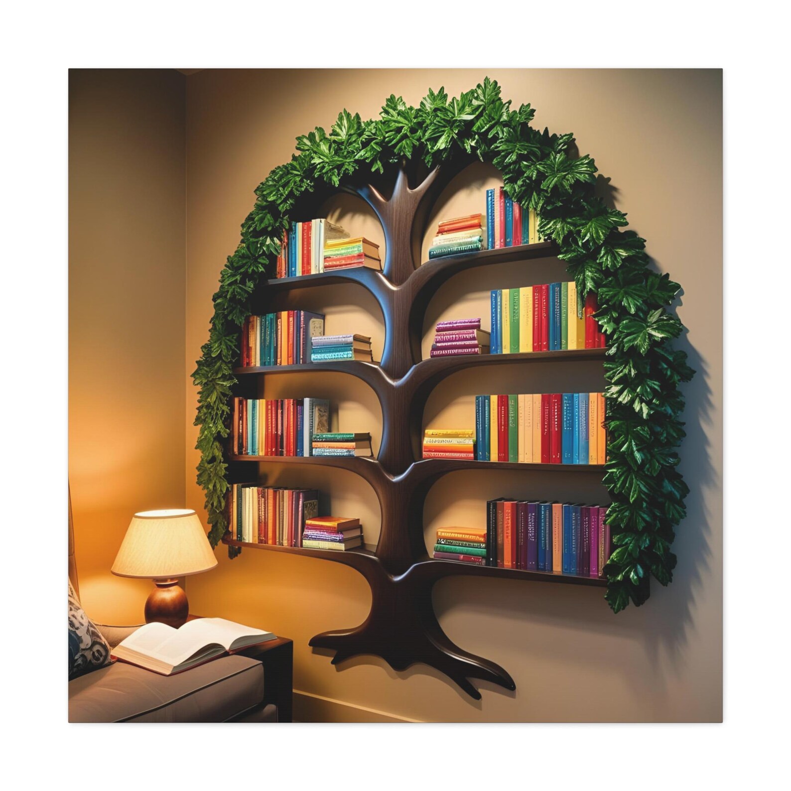 Tree of Knowledge Wall Art, Inspirational Home Decor, Nature-inspired ...