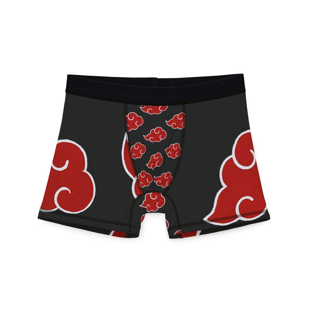 Akatsuki Red Cloud Pattern Men's Boxers (naruto) - Etsy