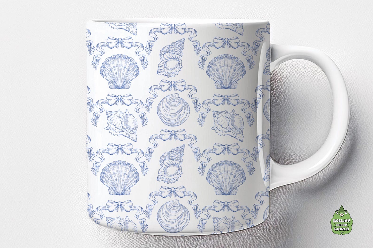 Ocean Blue Toile Seamless Pattern File, Beachy Seamless Pattern,digital ...