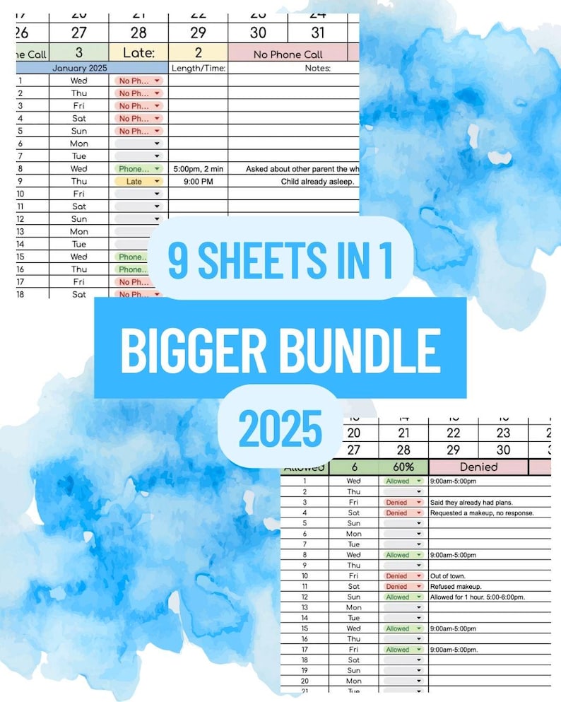 2025 Bigger Bundle 9 Sheets in 1 - Etsy