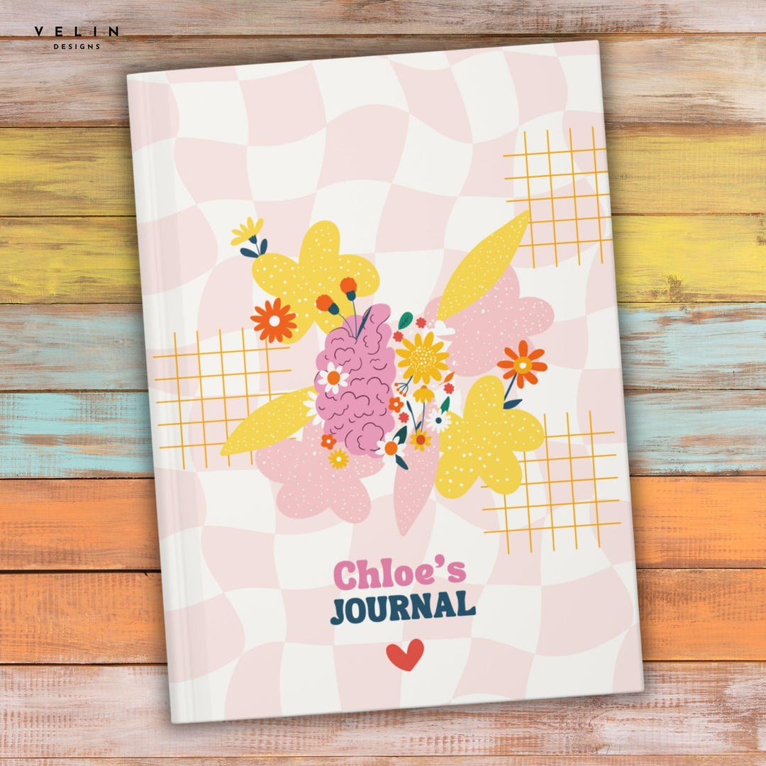 Personalized Cute Mental Health Journal, Cutesy Anxiety Journal, Silly ...