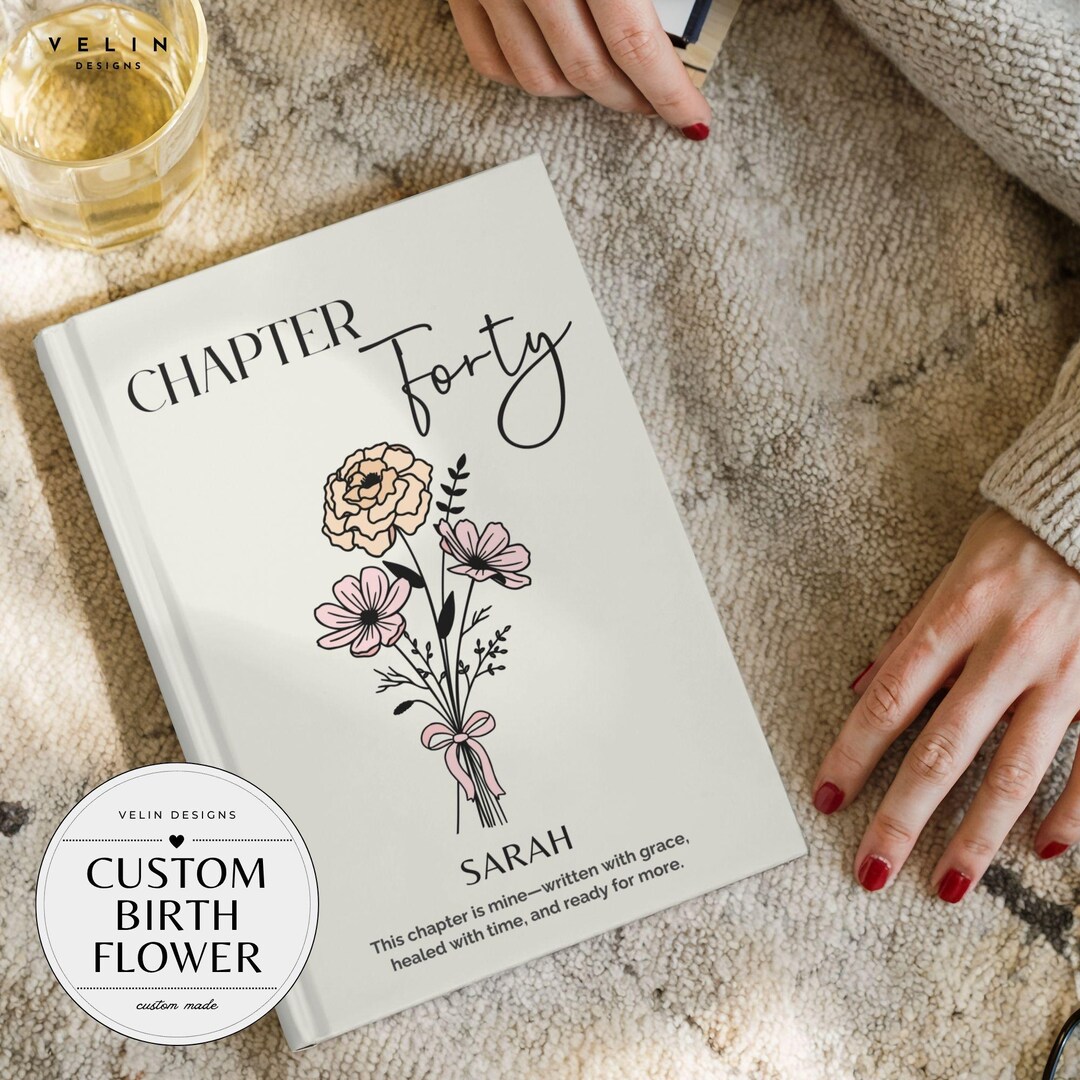 Personalized Chapter 40 Journal With Custom Name, 40th Birthday Gift ...
