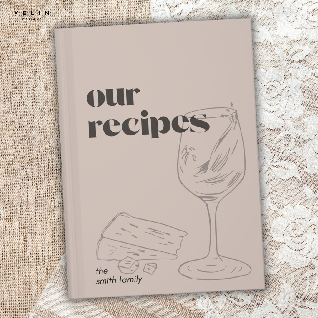 Personalized Recipe Book, Custom Family Recipe Book, Gift for Mom ...