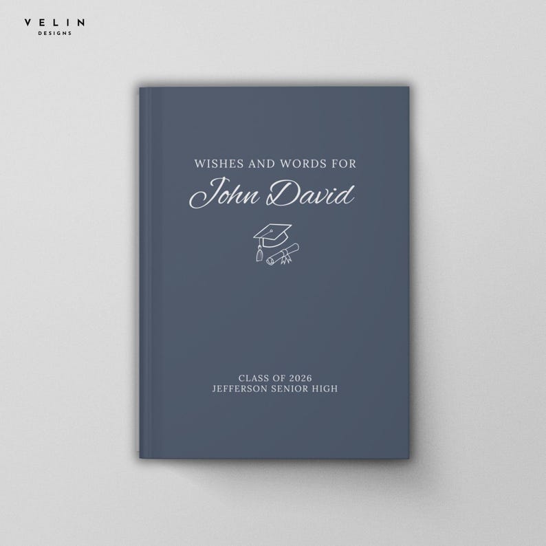 Personalized Graduation Party Guest Book, Custom Class of 2026 Grad ...