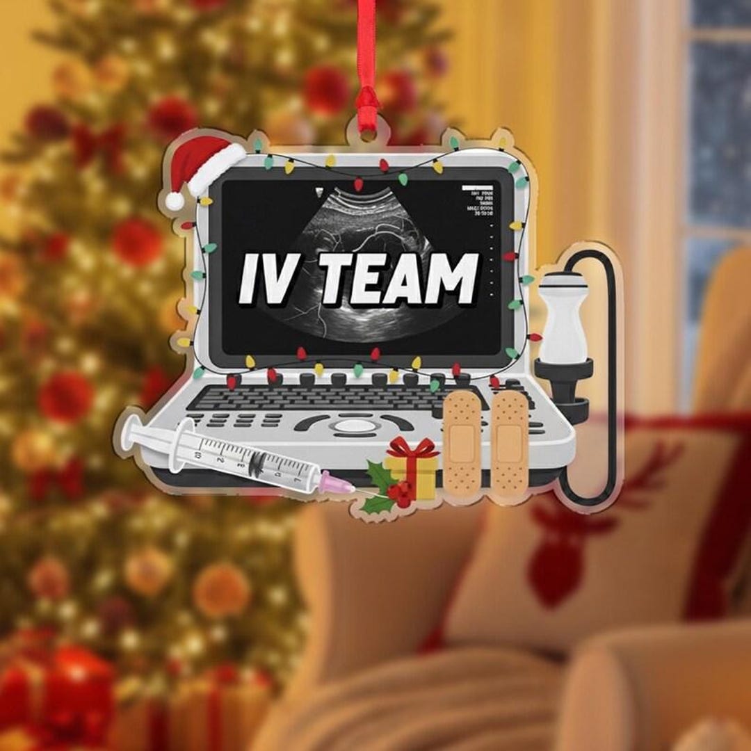 IV Team Ornament, Acrylic Medical Christmas Gift - Etsy