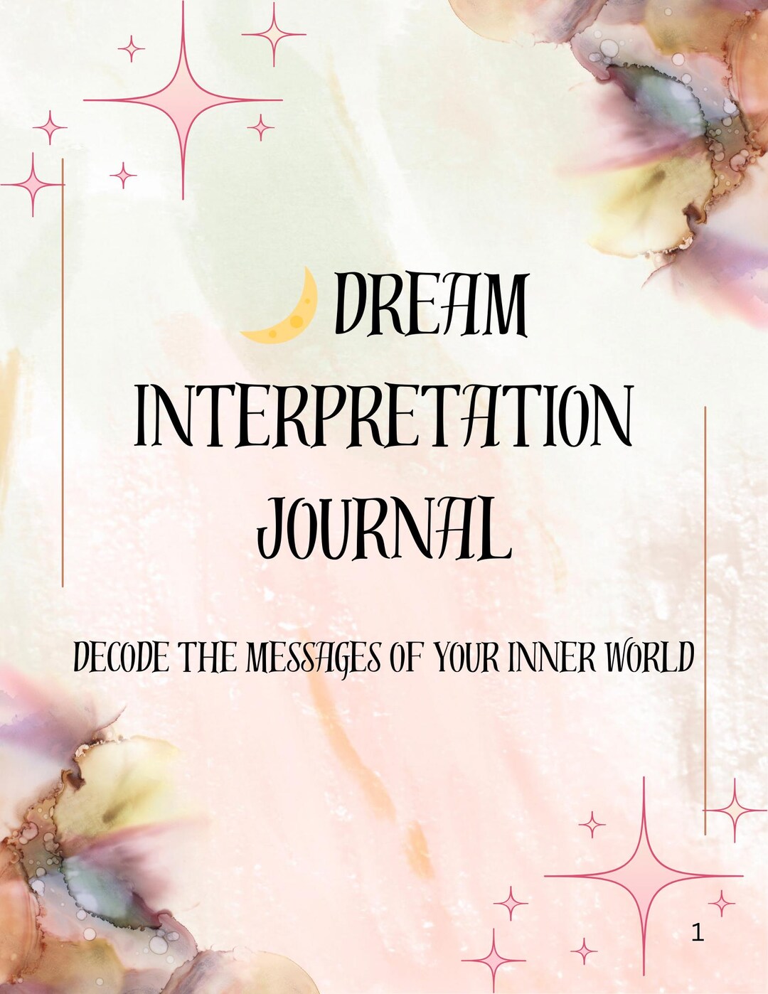 Dream Interpretation Journal | 10-page Dream Symbol Tracker & Log ...