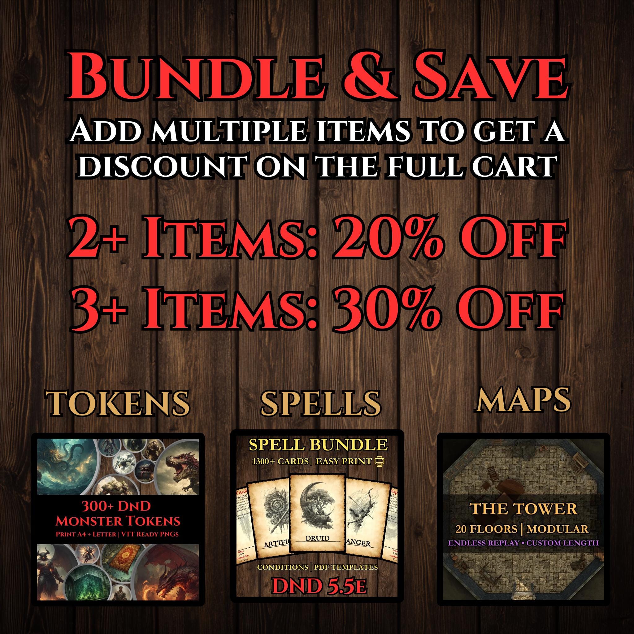 Printable Dnd Bounty Posters – “town Villains” Fantasy Art & RPG Quest ...