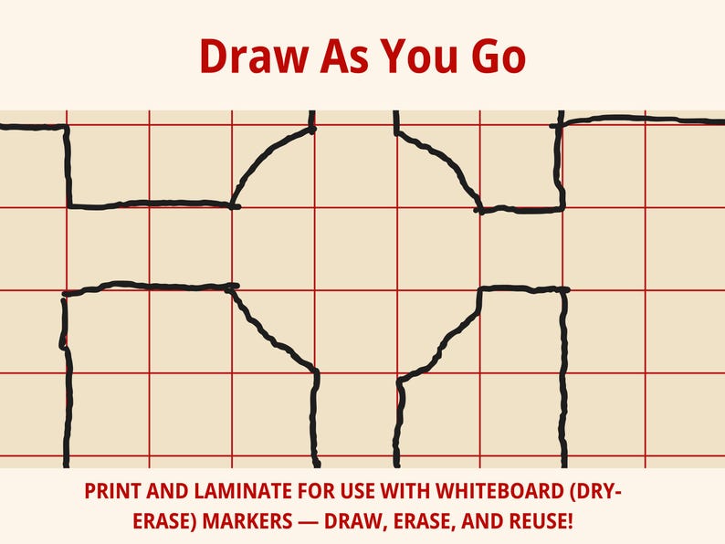Printable Blank Battlemaps for Dnd & Ttrpgs - Etsy