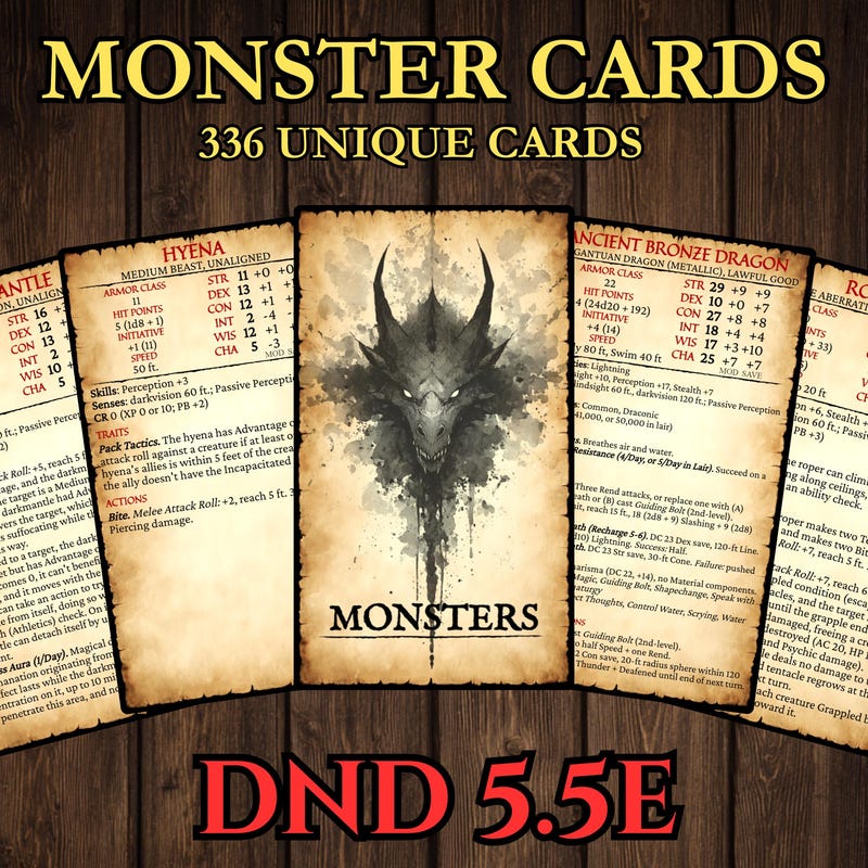 Dm Encounter Cards - Etsy