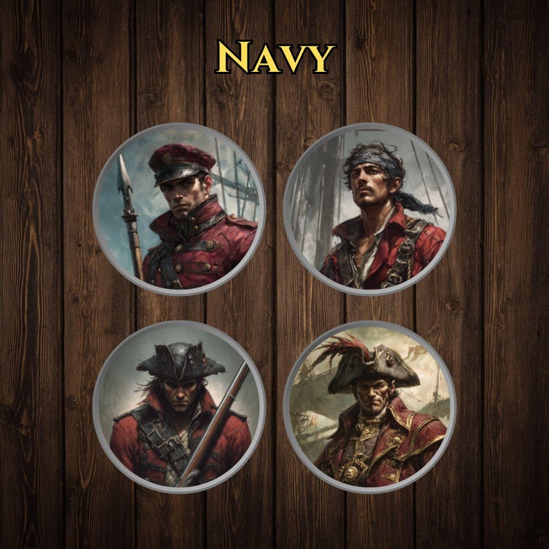 Dnd NPC Tokens: Pirate & Nautical – Sailors, Ships, Animals, Props ...