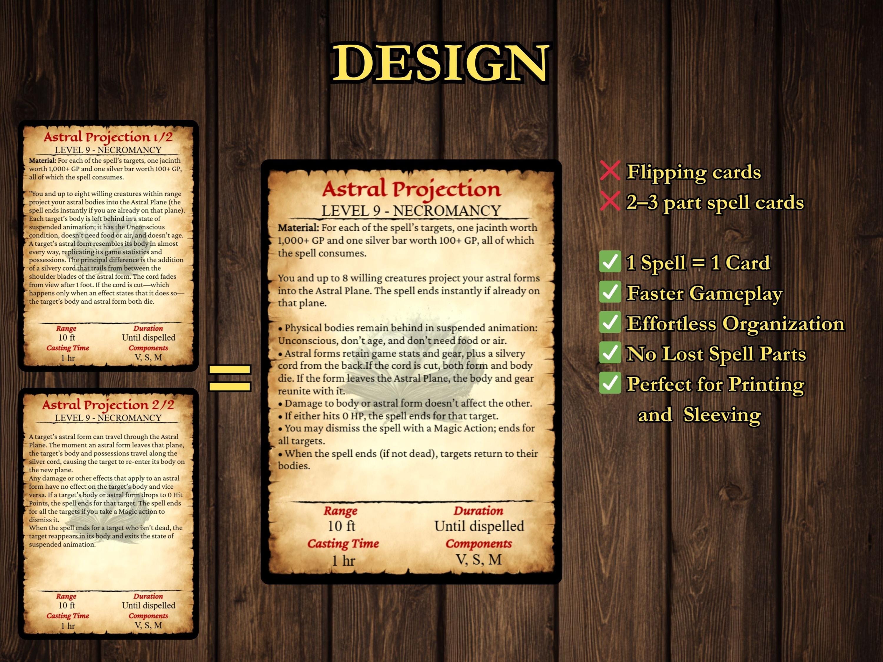 Dnd Spell Cards 2024 - 5.5e, All Classes & Levels, Printable PDF - Etsy