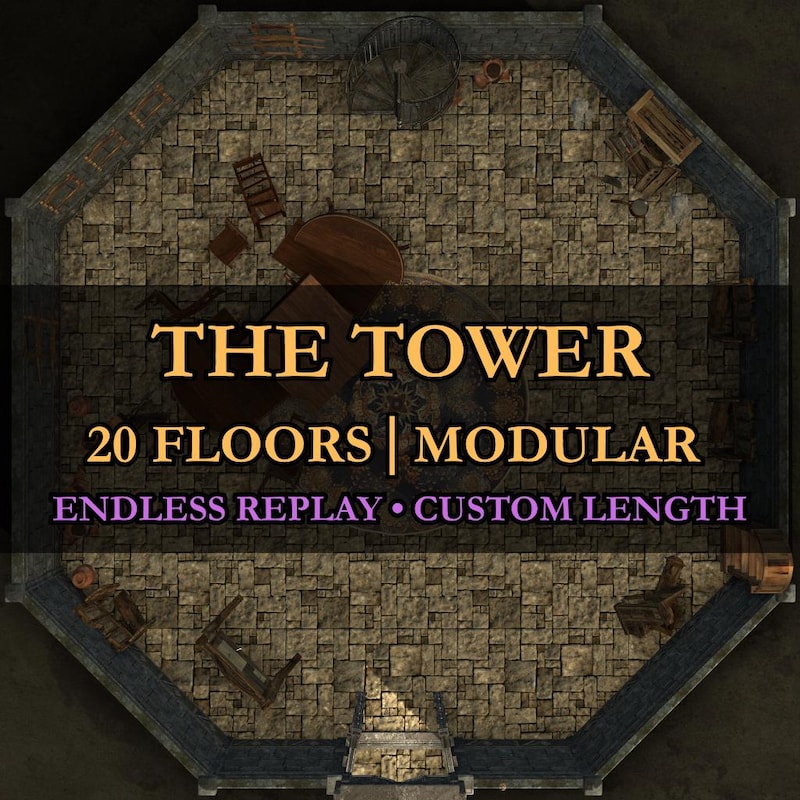 Dnd Tower Maps - Etsy