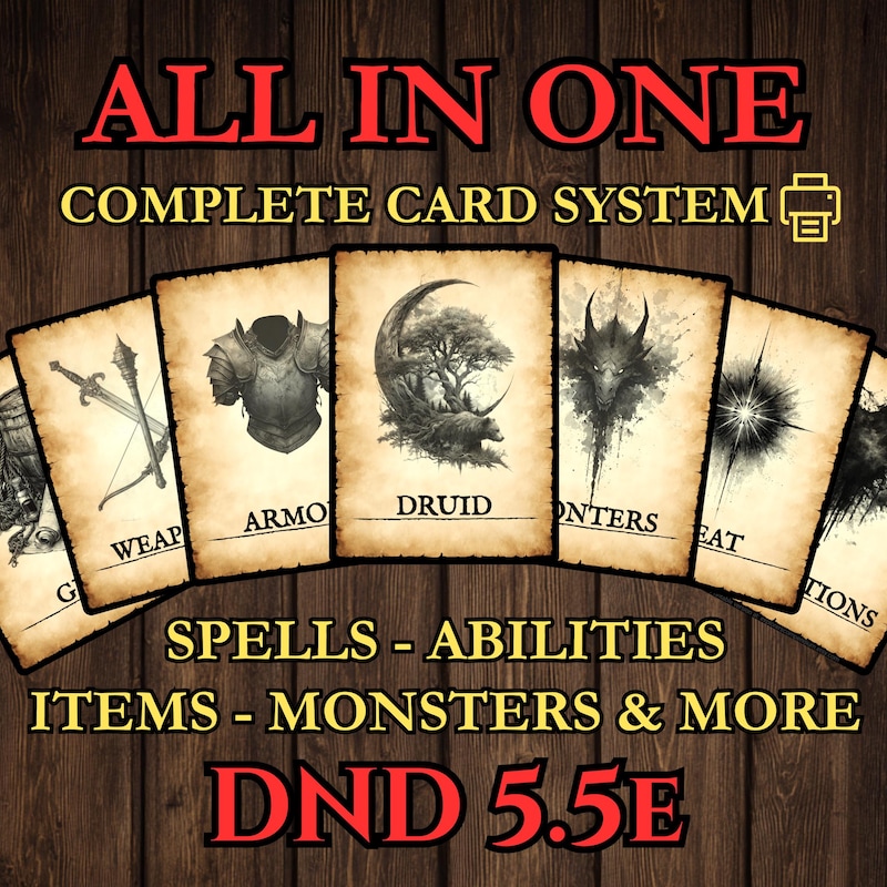 Monster Cards Dnd 2024 - Etsy