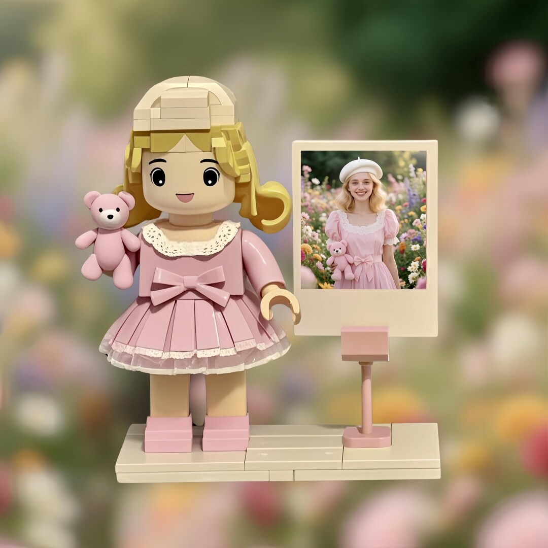 Custom Cute Brick Figures, Personalized Brick Figure From Photo, DIY ...
