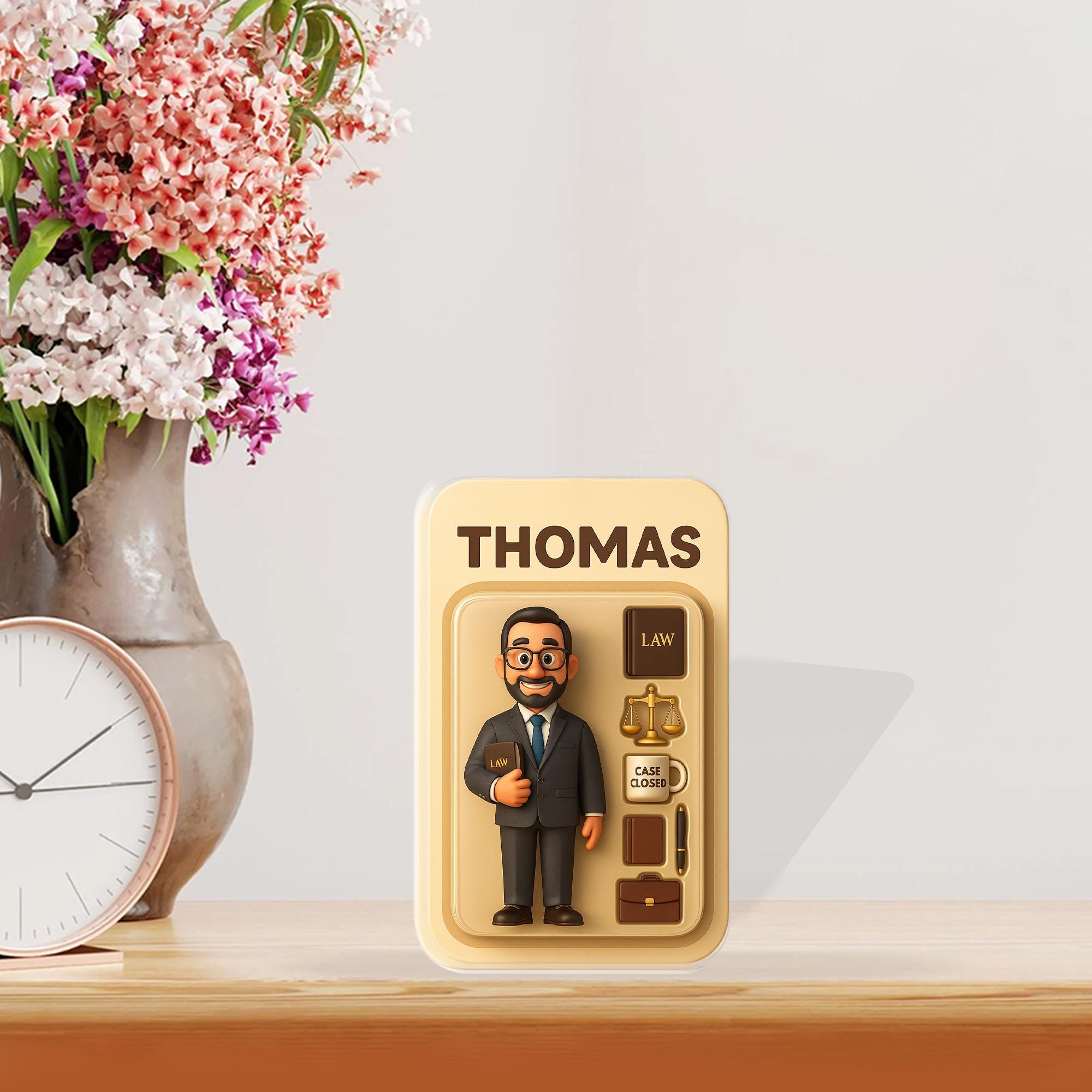Custom Acrylic Block Plaque, Personalized Lawyer Portrait, Photo to ...