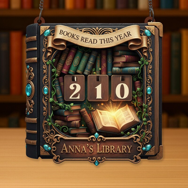 Annual Book Counter - Etsy