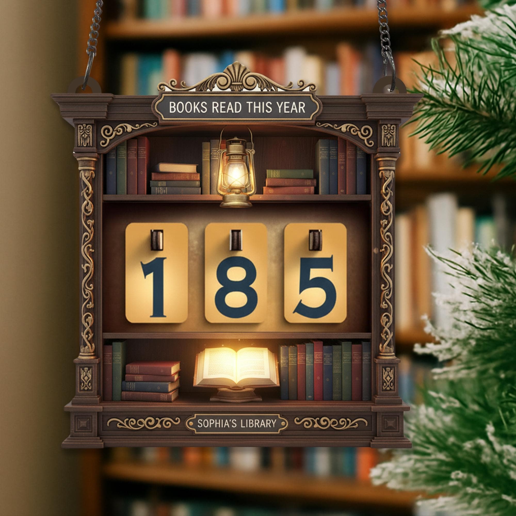 Personalized Books Read This Year Counter – Custom Library Reading ...