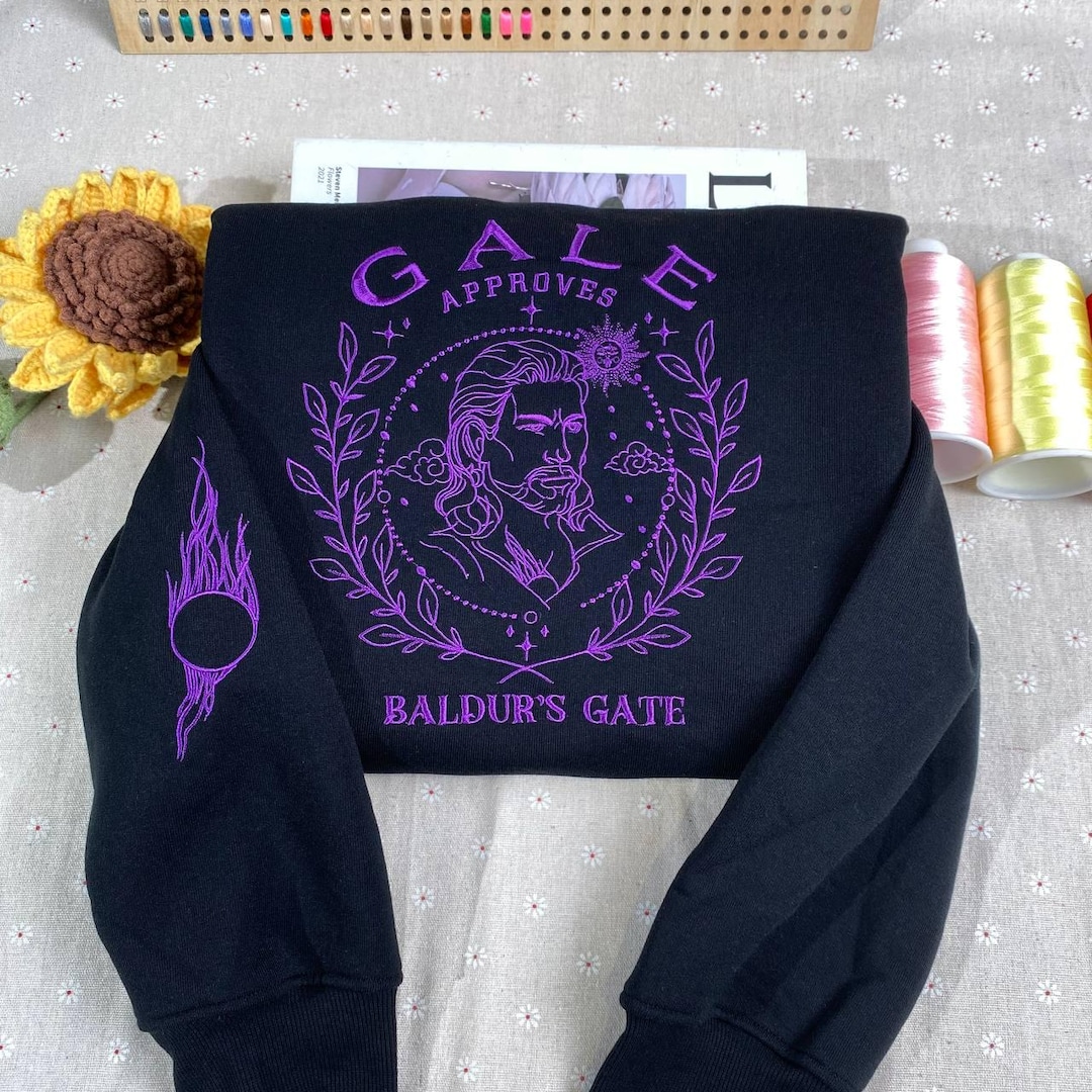 Gale Dekarios Embroidered Sweatshirt: Baldur's Gate 3 Gamer Apparel - Etsy