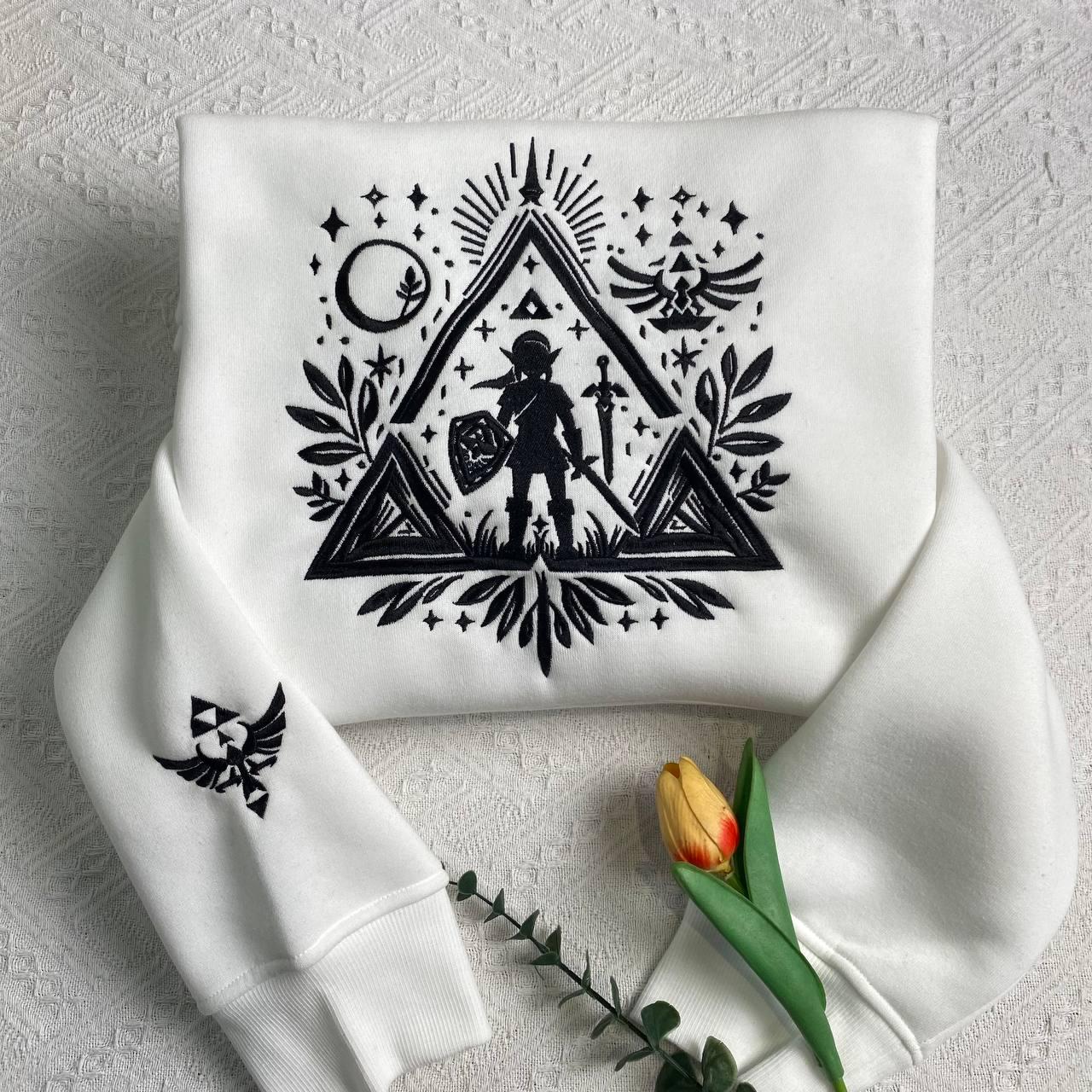 Legend of Zelda Embroidered Sweatshirt: Breath of the Wild, Nintendo ...