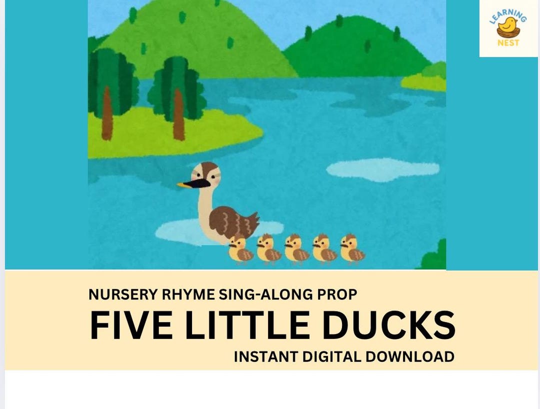 Printable Musical Props BUNDLE | 5 Interactive Nursery Rhyme Tools for ...