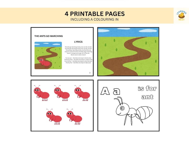 Printable Musical Props for Nursery Rhymes | Interactive & Fun Learning ...