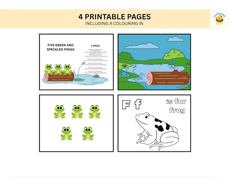 Printable Musical Props for Nursery Rhymes | Interactive & Fun Learning ...