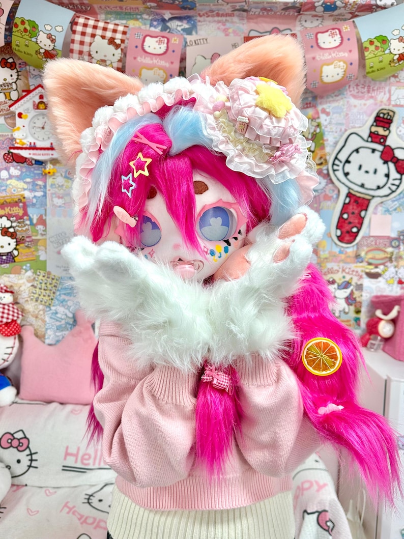 Custom Kemono Fursuit Head, Pacibelle Pastel Fox Mask, Resin Cosplay ...