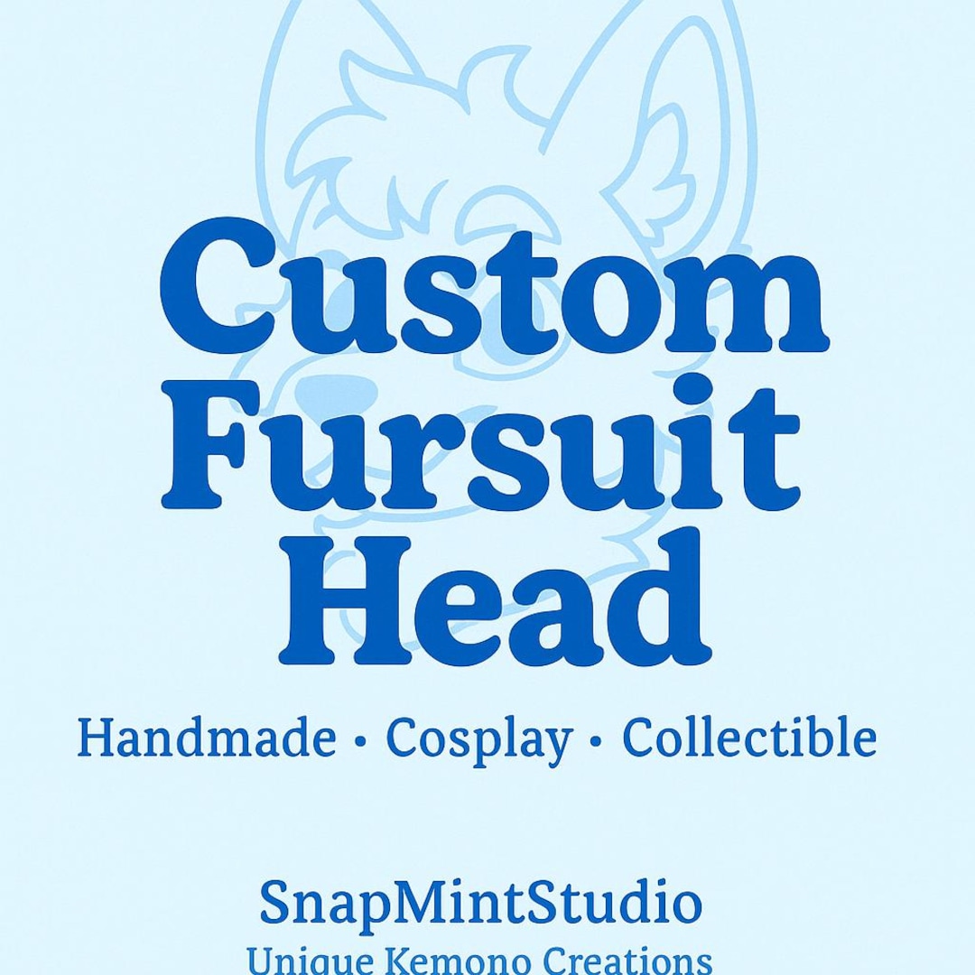 Custom Fursuit Head Commission – Kemono / Toony Style Cosplay Mask ...