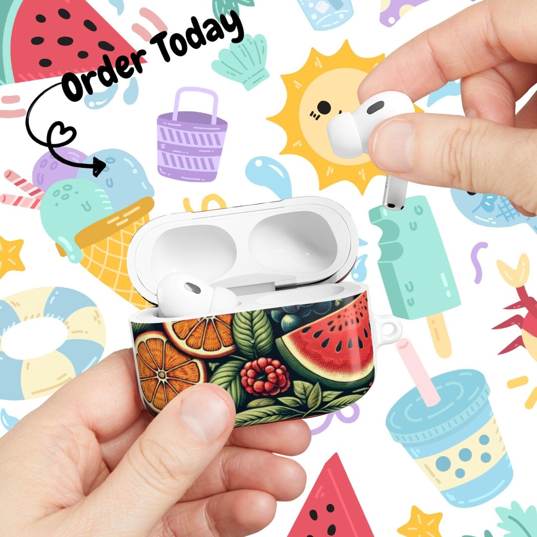 Fruit-inspired AirPod Case, Colorful AirPod Cover, Trendy Tech ...
