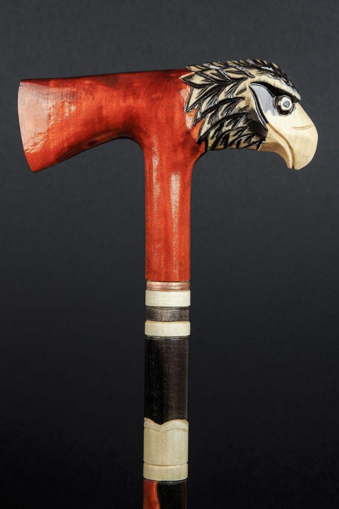 Eagle Walking Cane, Handmade Cane, Animal Head Cane, Eagle Head Cane ...