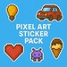 Pixel Art Sticker Pack – Cute Retro Gaming Stickers – Aesthetic Digital ...