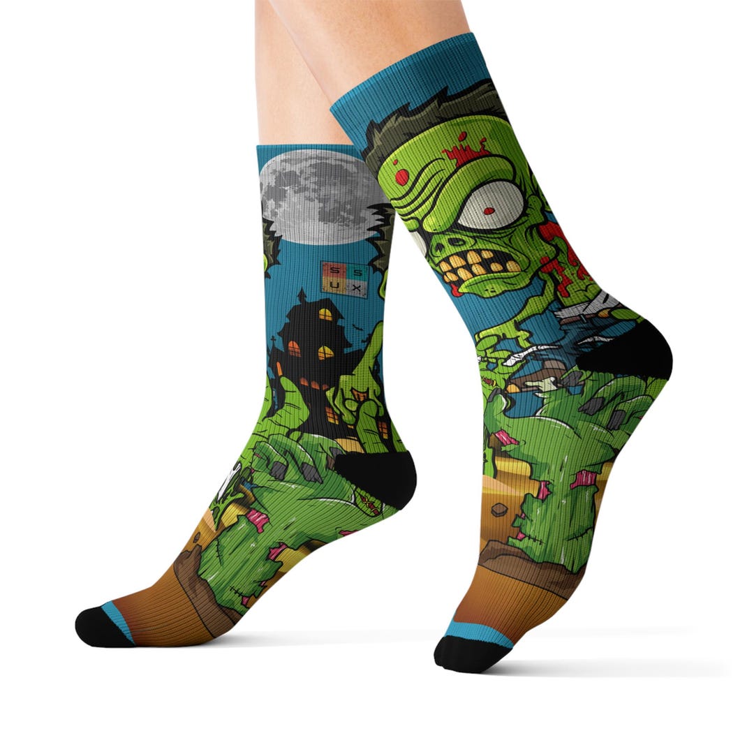 Zombie Apocalypse Socks | Fun Halloween Gift, Horror Accessories ...