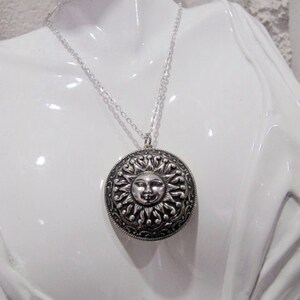 Midday Sun Locket. Victorian Sun Locket Necklace in Antique - Etsy