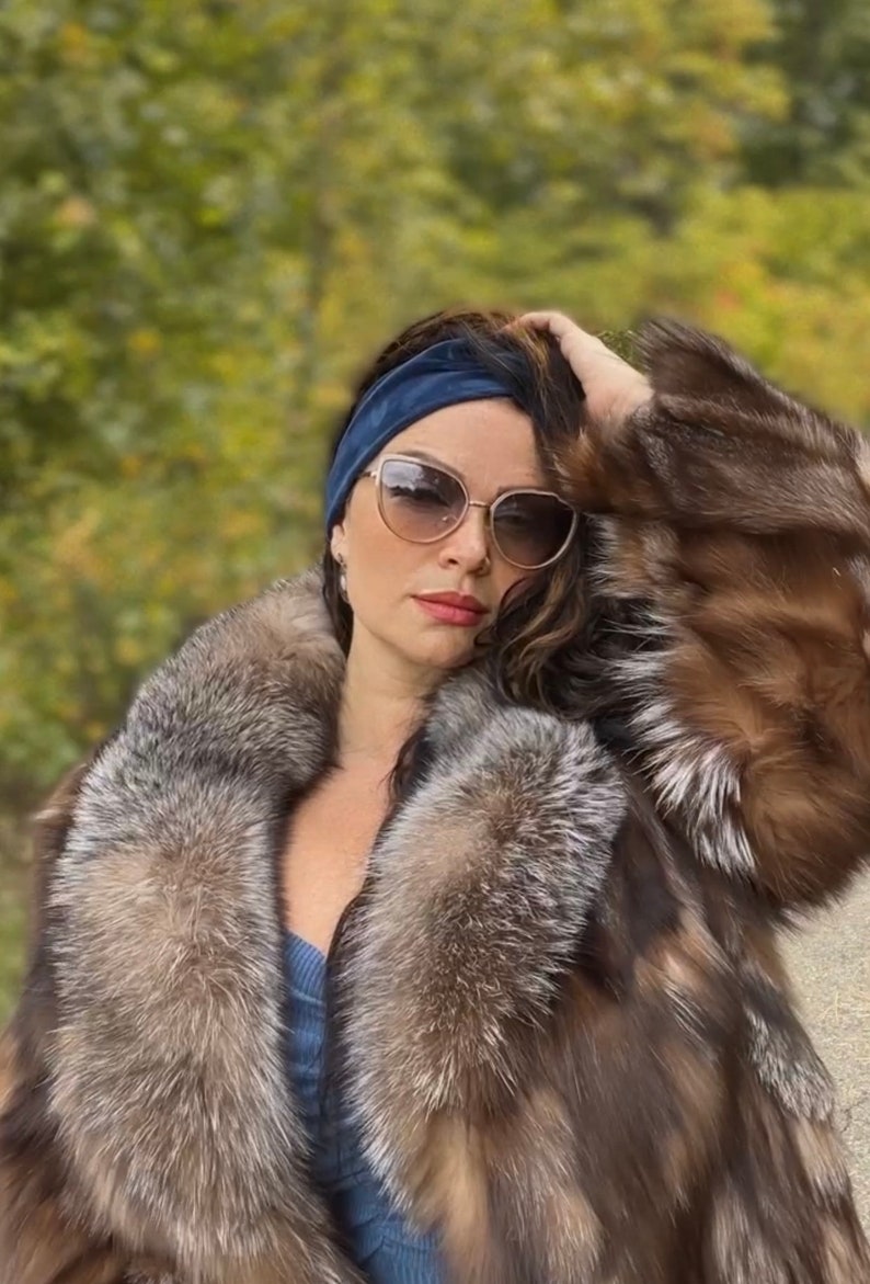 Vintage Mint Condition Lightweight Genuine Crystal Fox Fur - Etsy