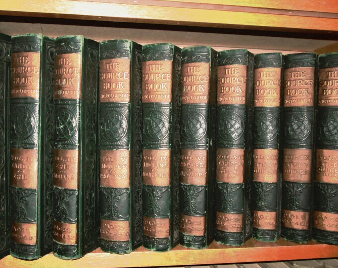 Antique Encyclopedia the Source Book 1929 / Great Condition / Instant ...