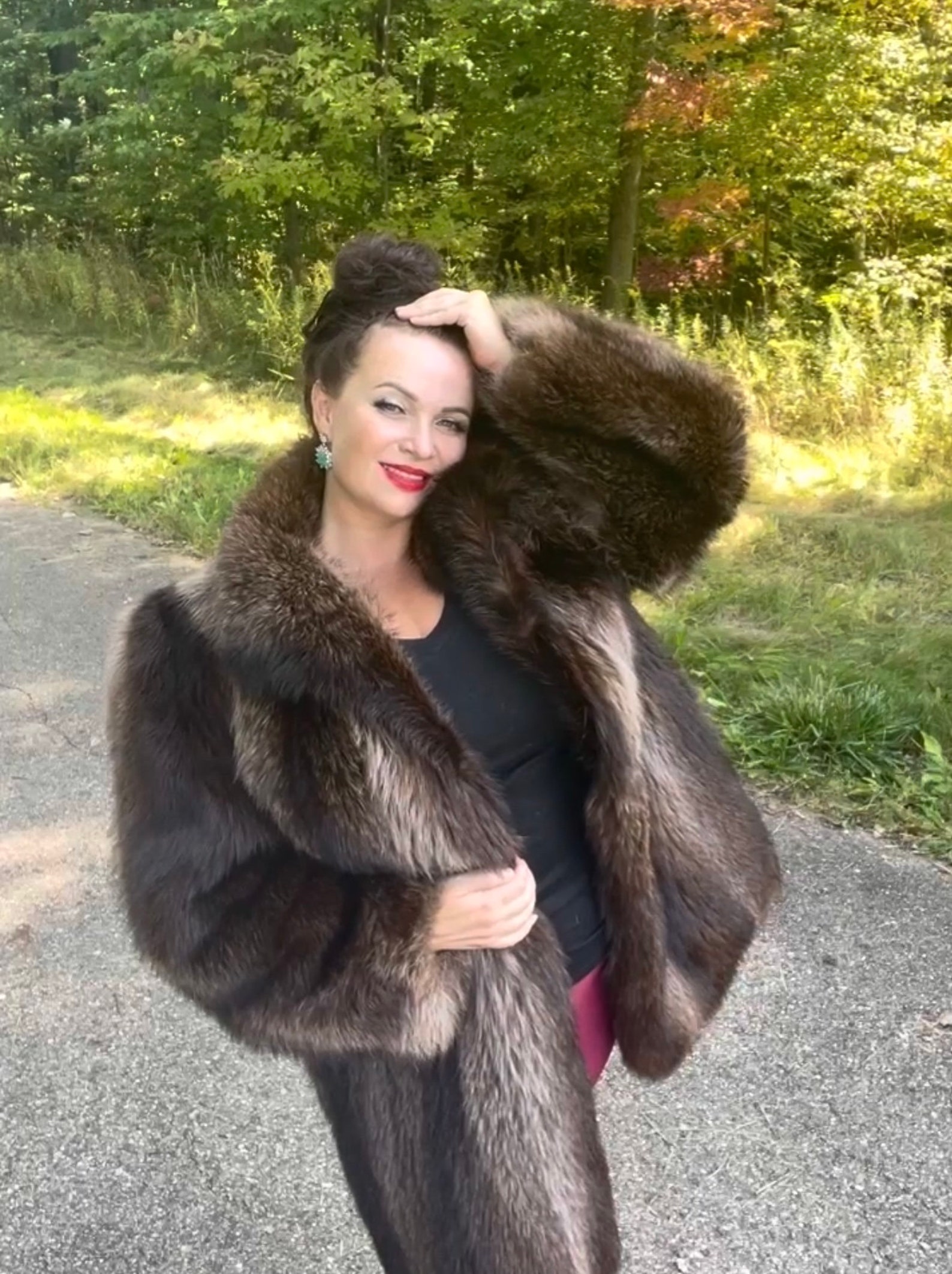 Exquisite Raccoon Fur Swing Coat Phenomenal Raccoon and - Etsy
