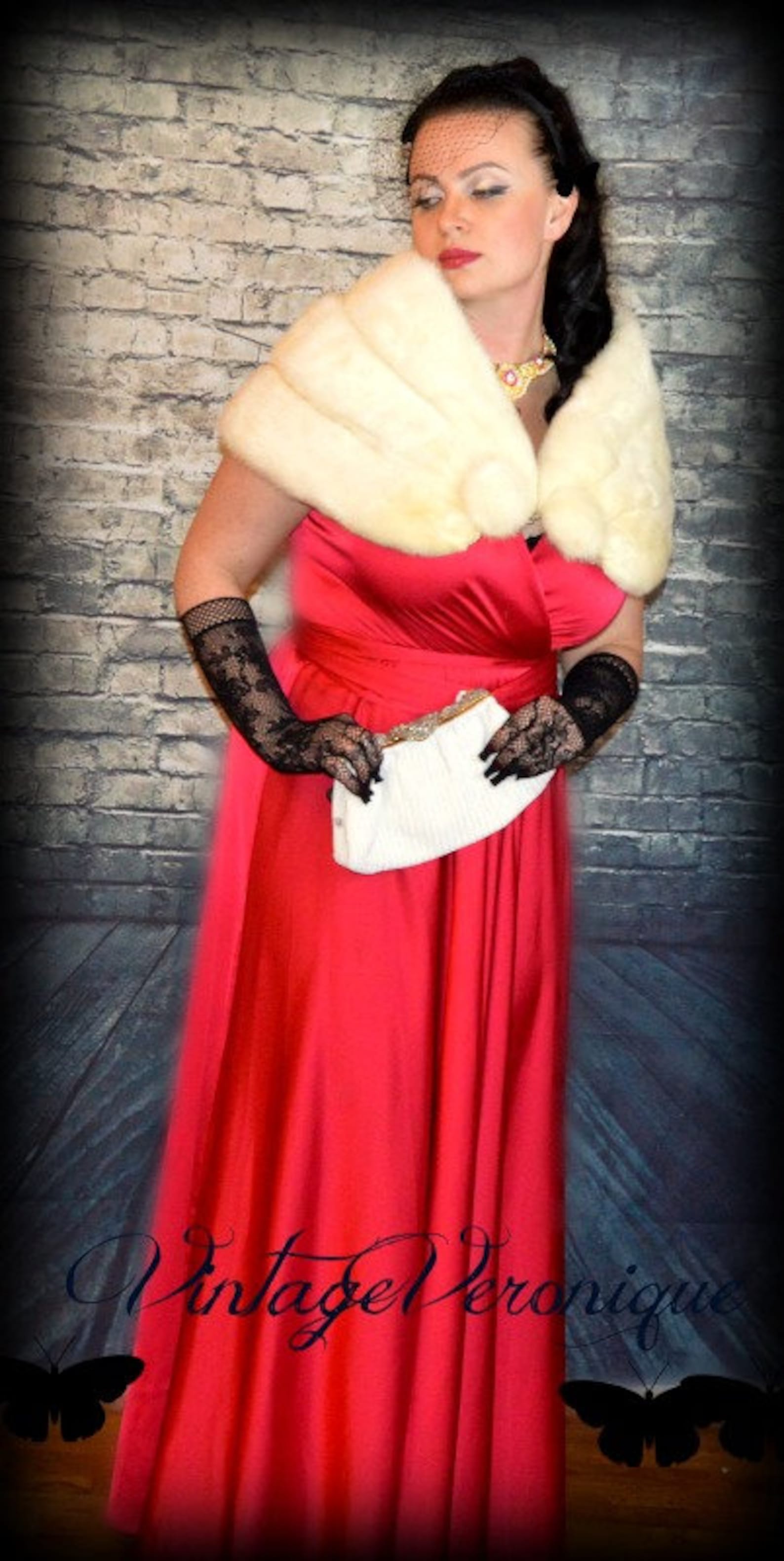 FAB Vintage Genuine Blonde Emba Mink Jasmine Mink Fur Cape / - Etsy