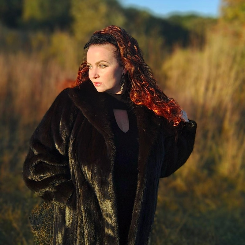 Extra Long Brown Fur Coat - Etsy