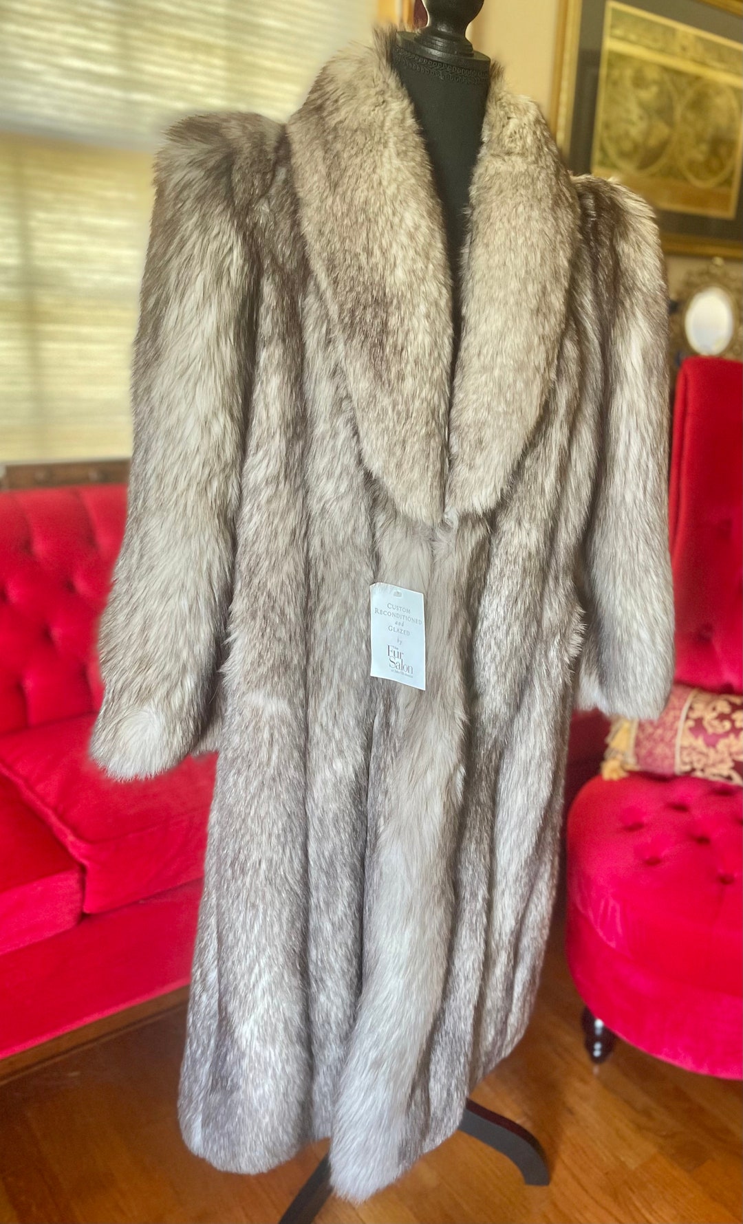 Exceptional Royal Genuine Gray Blue Fox White Fox / Arctic Fox / White ...