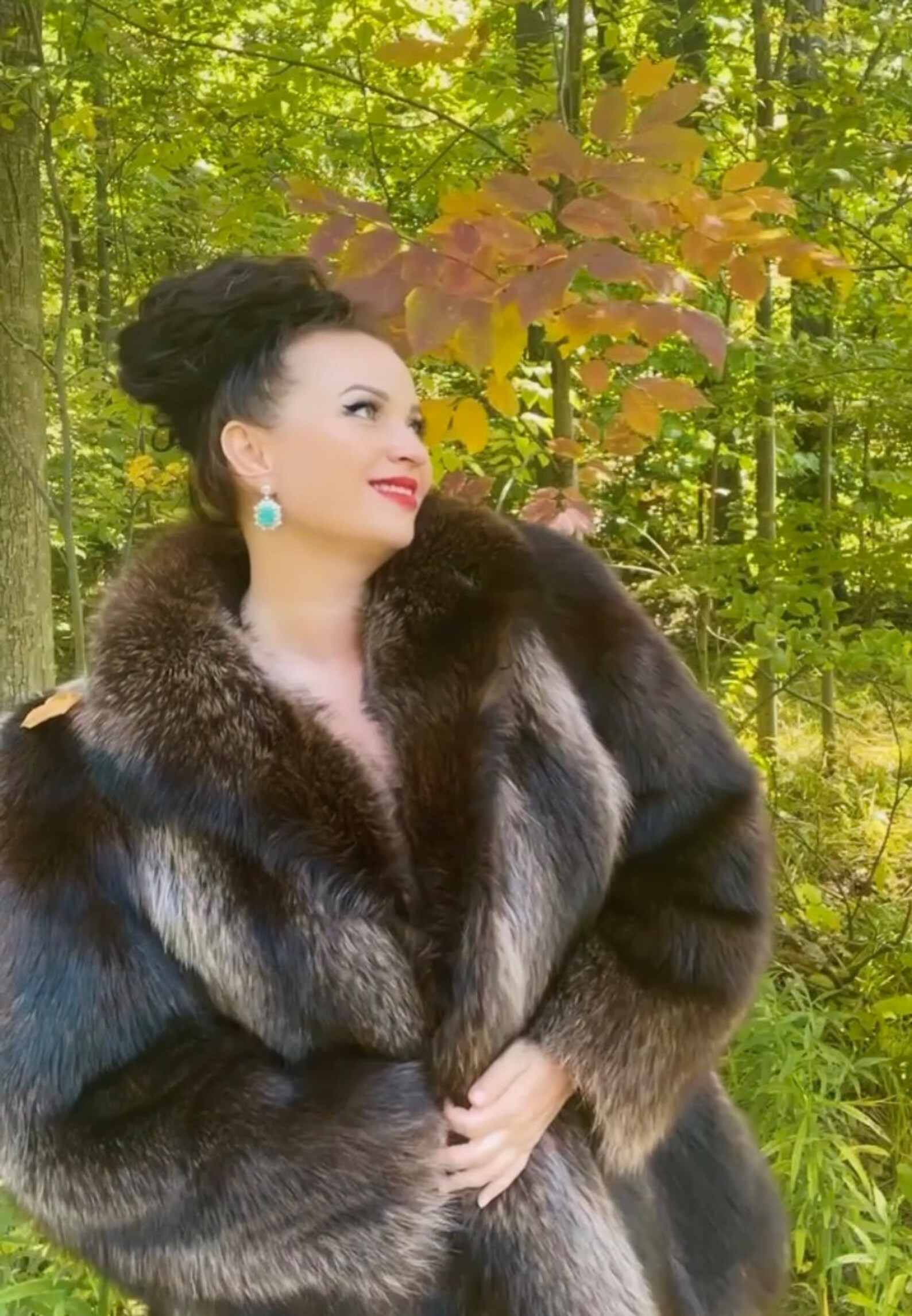 Exquisite Raccoon Fur Swing Coat Phenomenal Raccoon and Phantom Beaver ...