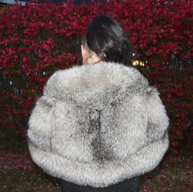 Exquisite One of a Kind Vintage Genuine Silver Fox Fur 3 - Etsy