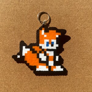 Tails Perler Bead Keychain (sonic the Hedgehog) - Etsy