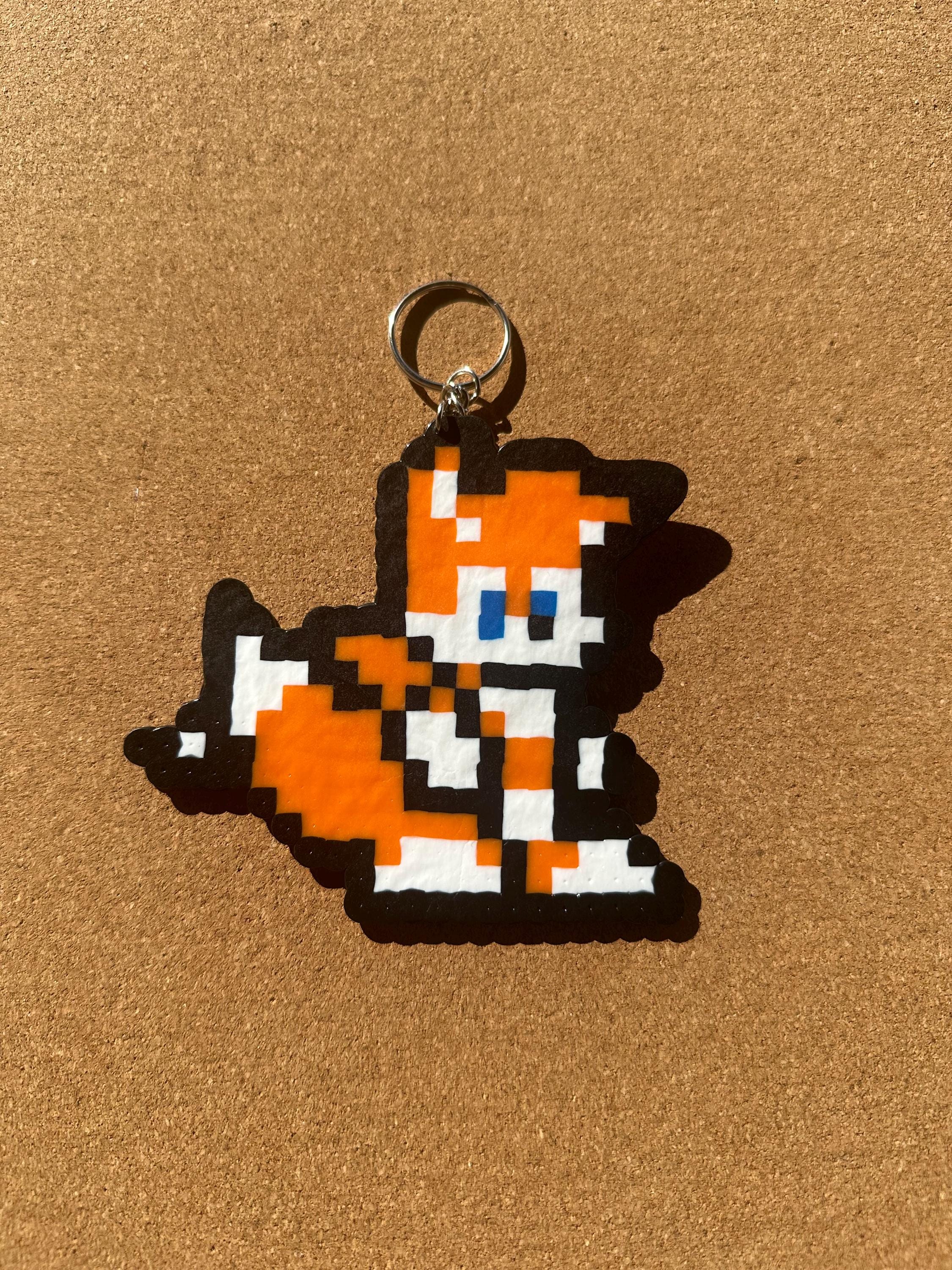 Tails Perler Bead Keychain (sonic the Hedgehog) - Etsy