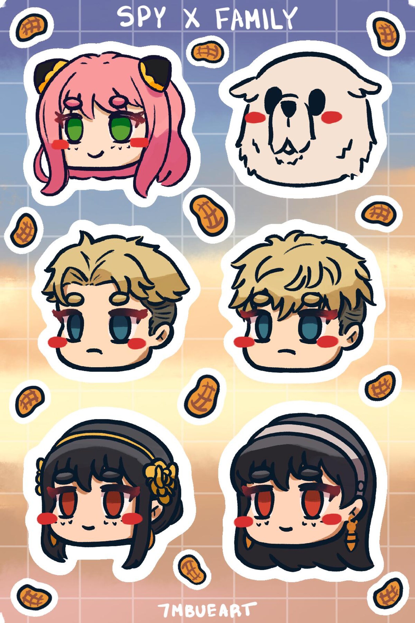 Chibi Anime Sticker Sheet - Etsy