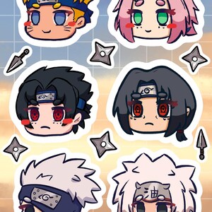 Chibi Anime Sticker Sheet - Etsy